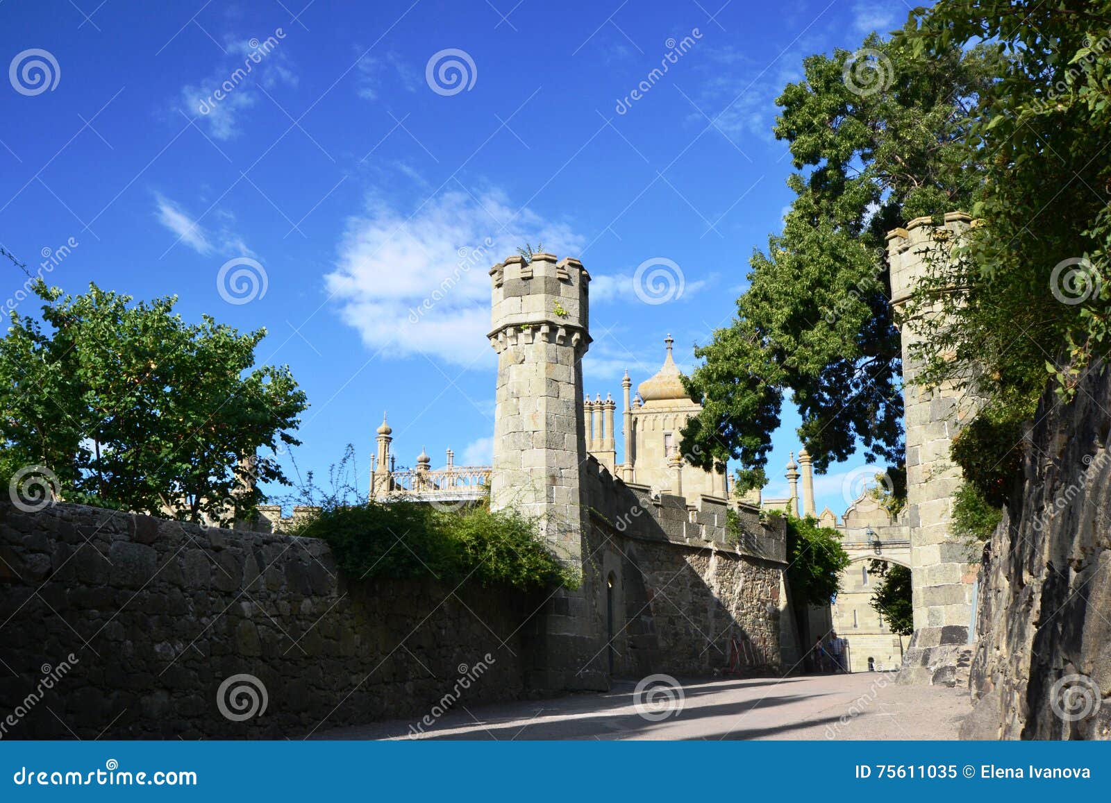 The Main Gate of the Vorontsov Palace Stock Image - Image of walls ...
