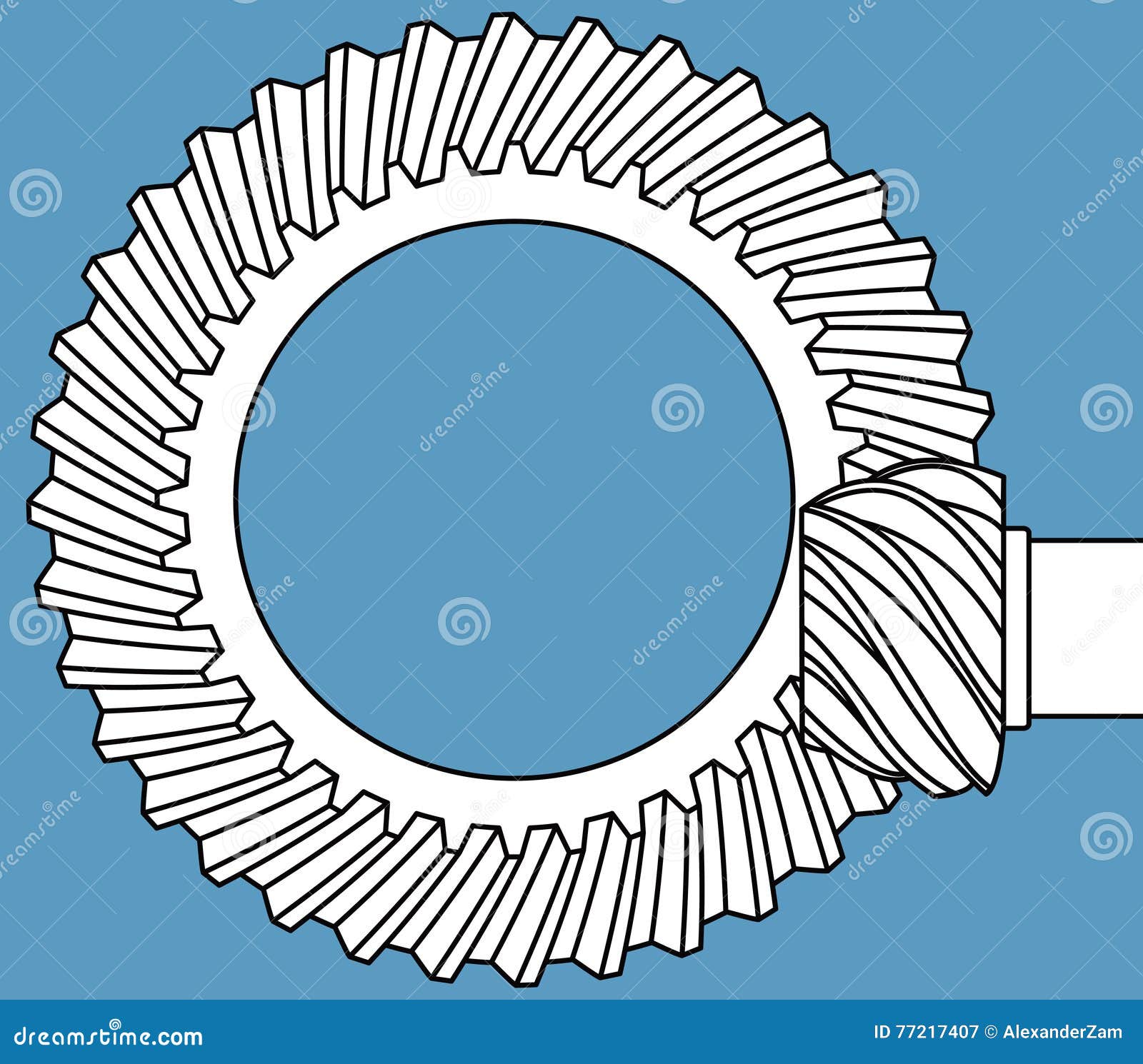 Main gear icon stock vector. Illustration of gearwheel - 77217407
