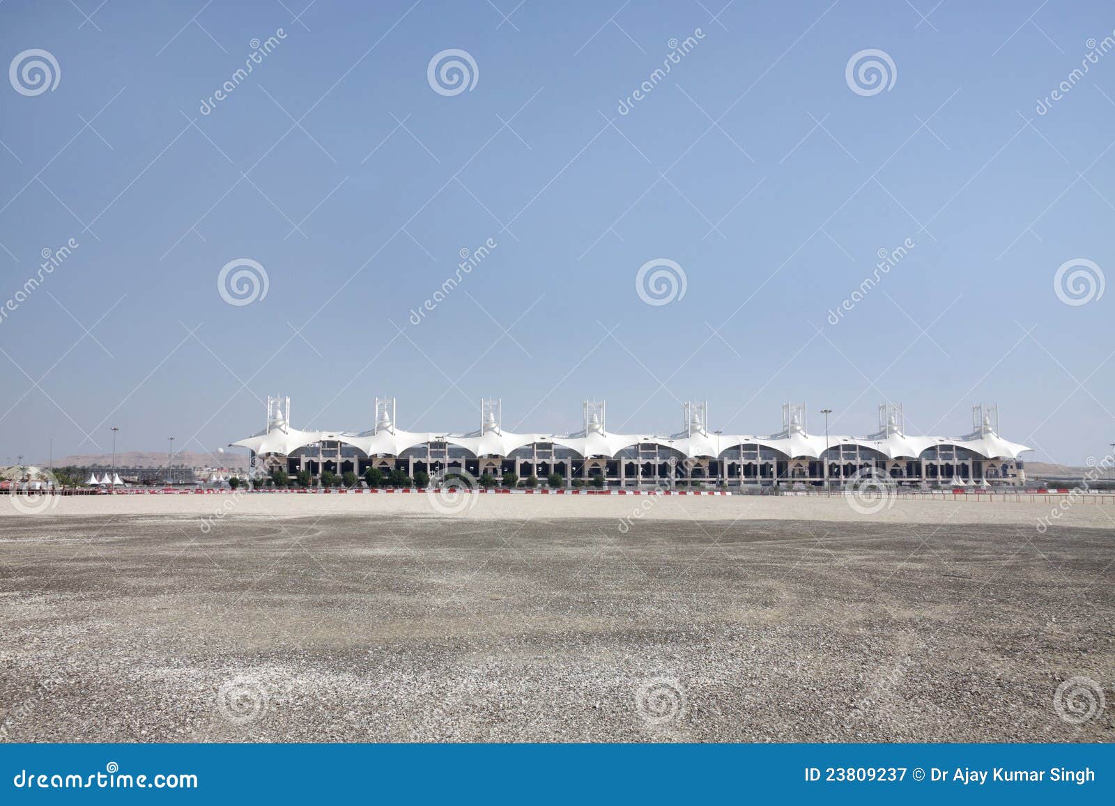 Main Grandstand in Bahrain International Circuit Stock Image - Image of ...