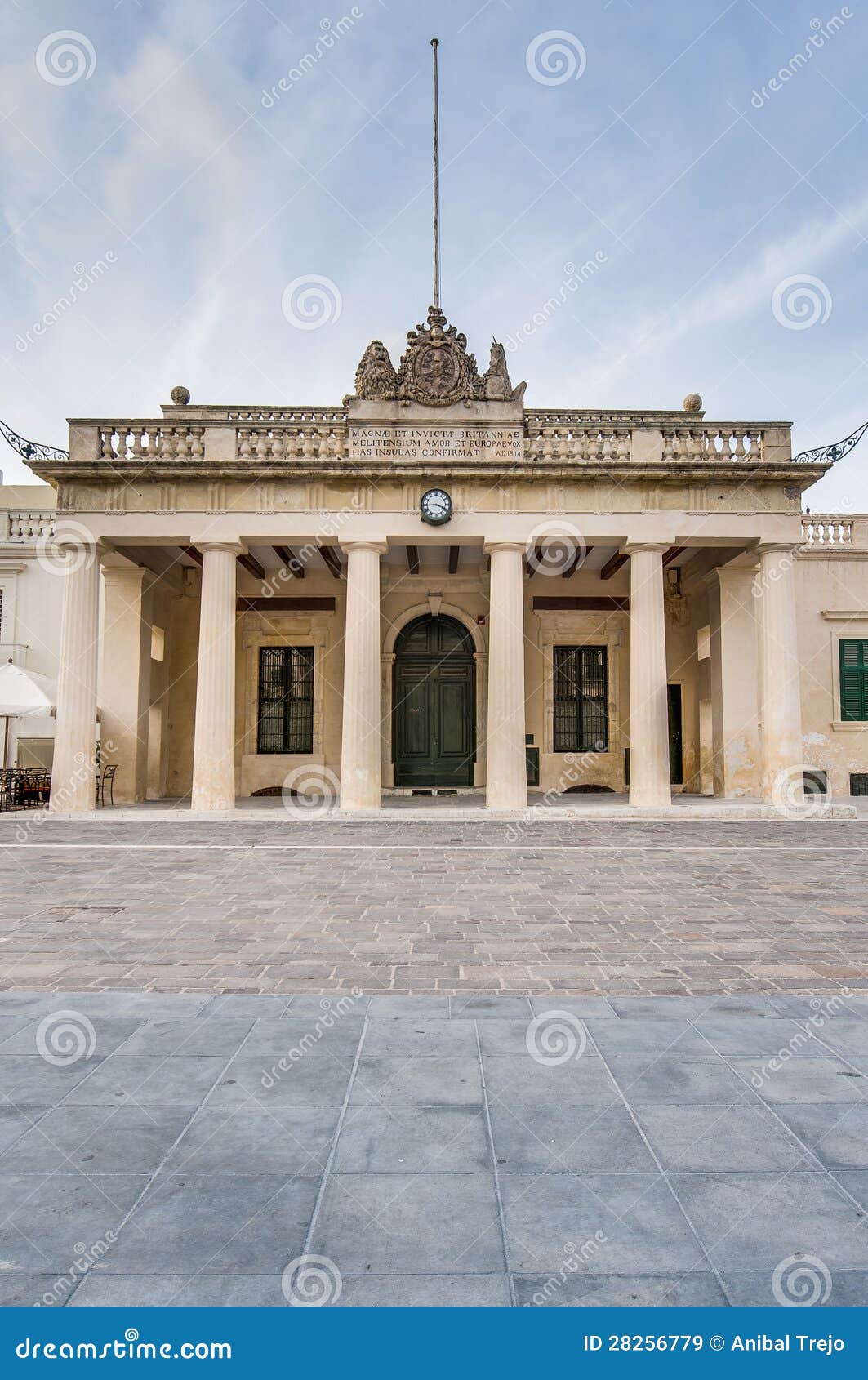 Main Guard Building in Valletta, Malta Stock Image - Image of maltese ...