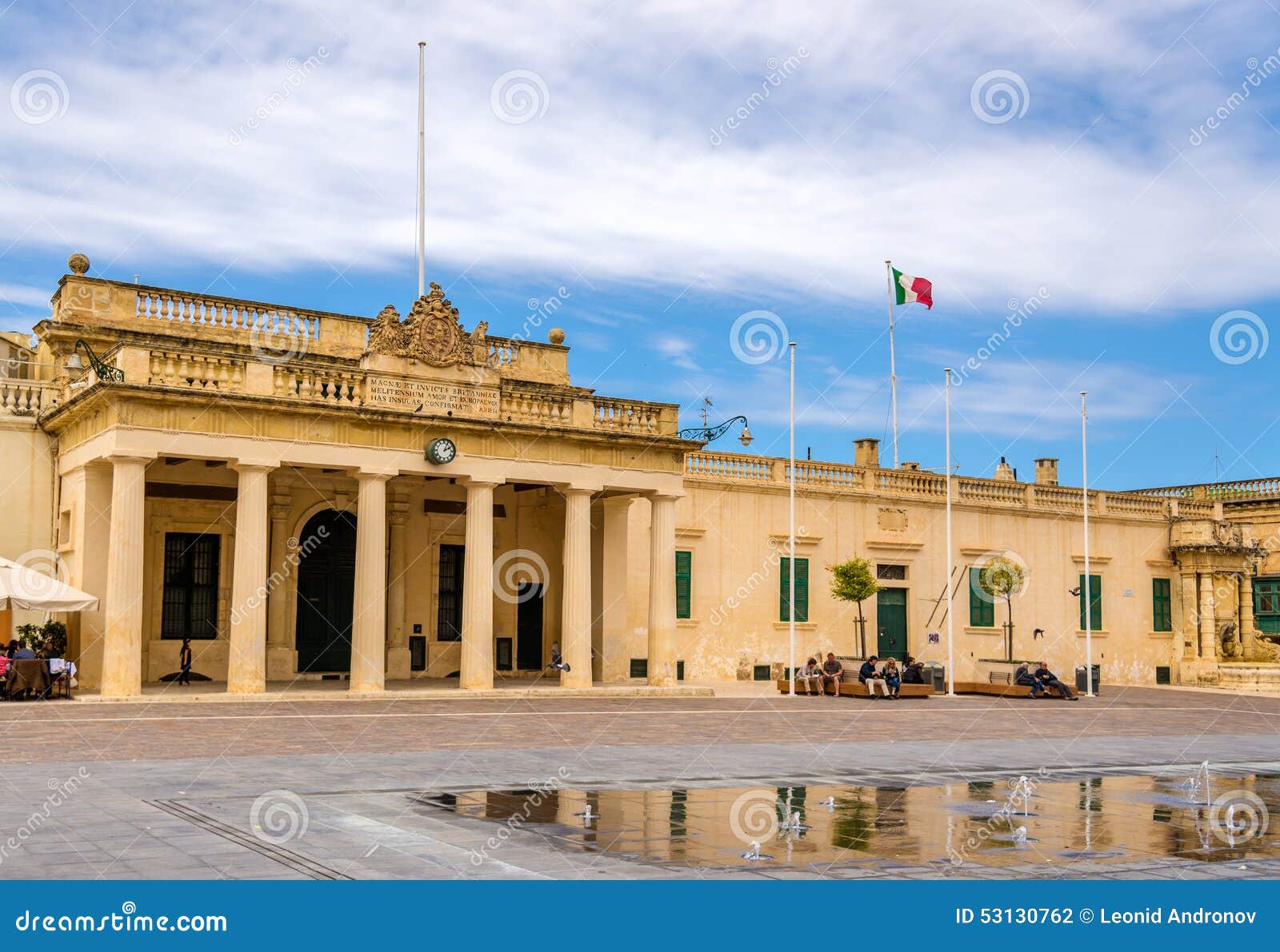 The Main Guard Building in Valletta Stock Photo - Image of archipelago ...