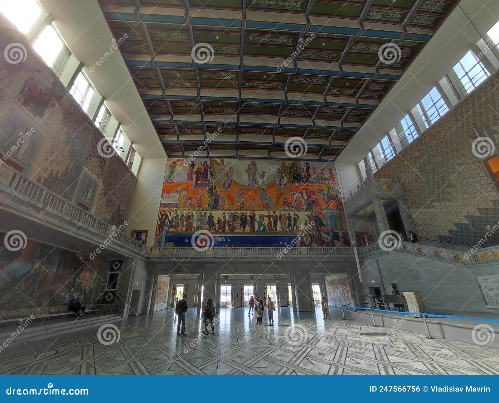 The Main Hall Inside Oslo City Hall, Oslo, Norway Editorial Photo ...