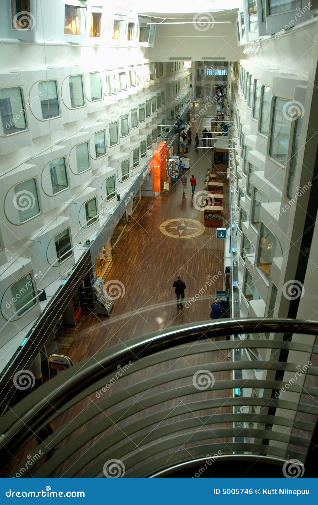 Main Hall of Large Cruise Ship Stock Photo - Image of main, hallway ...