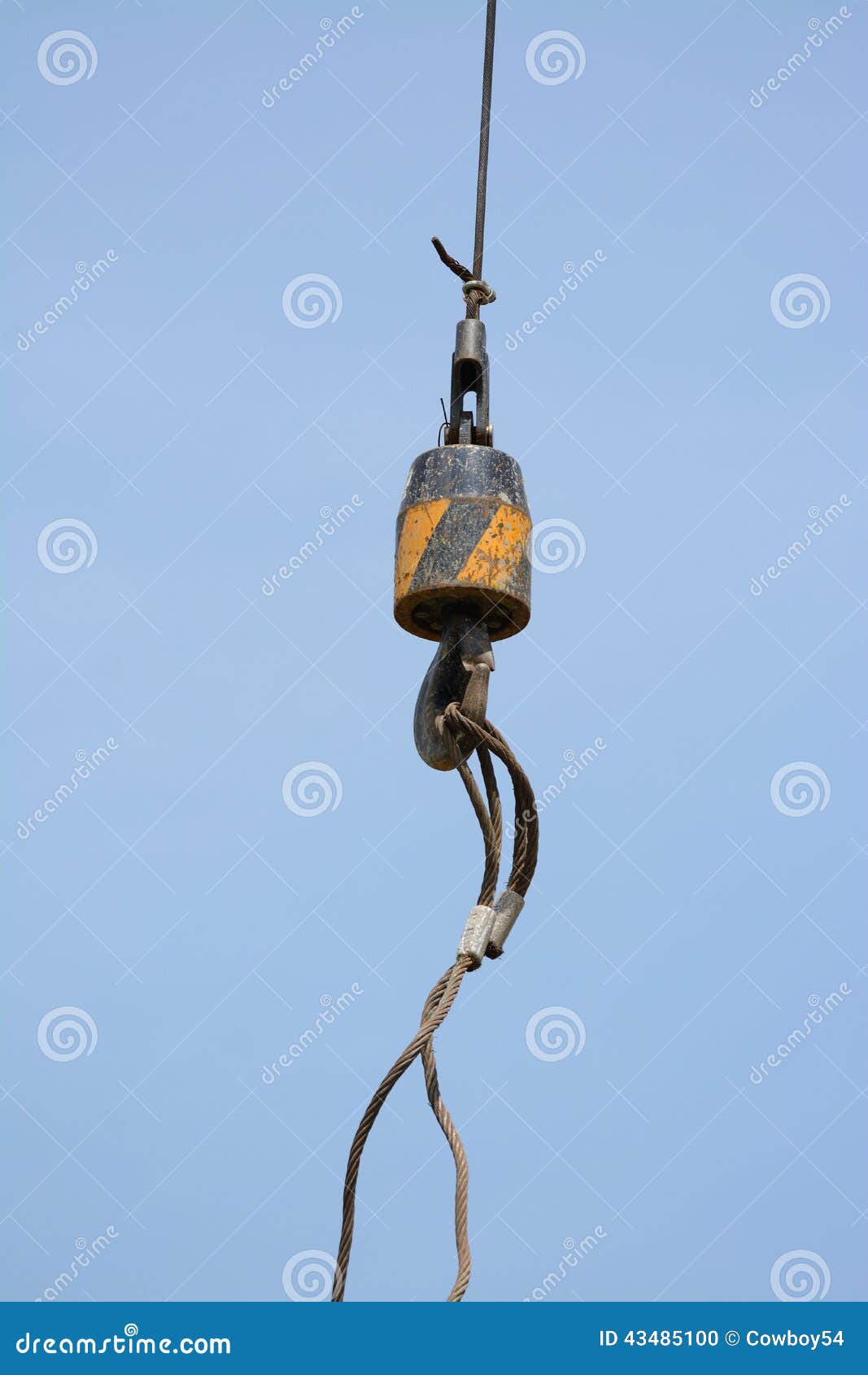 Main Hook Block stock photo. Image of wire, crane, machinery - 43485100