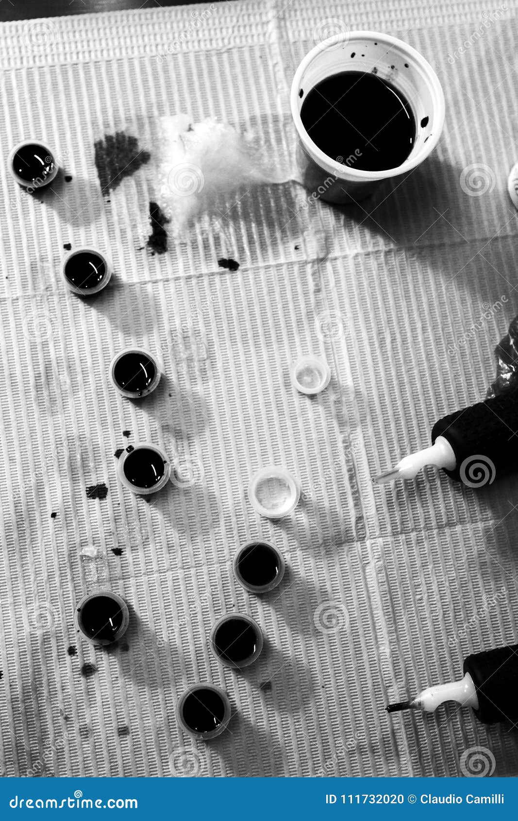 Tattoo instrument for work editorial image. Image of needle - 111732020