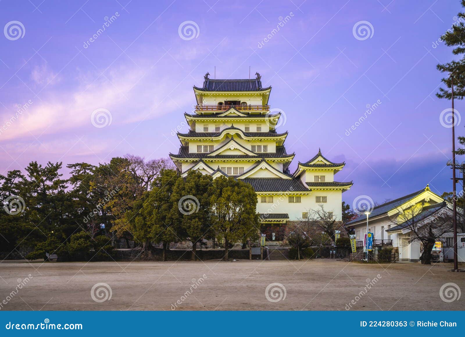 Main Keep of Fukuyama Castle Stock Image - Image of destination, japan ...