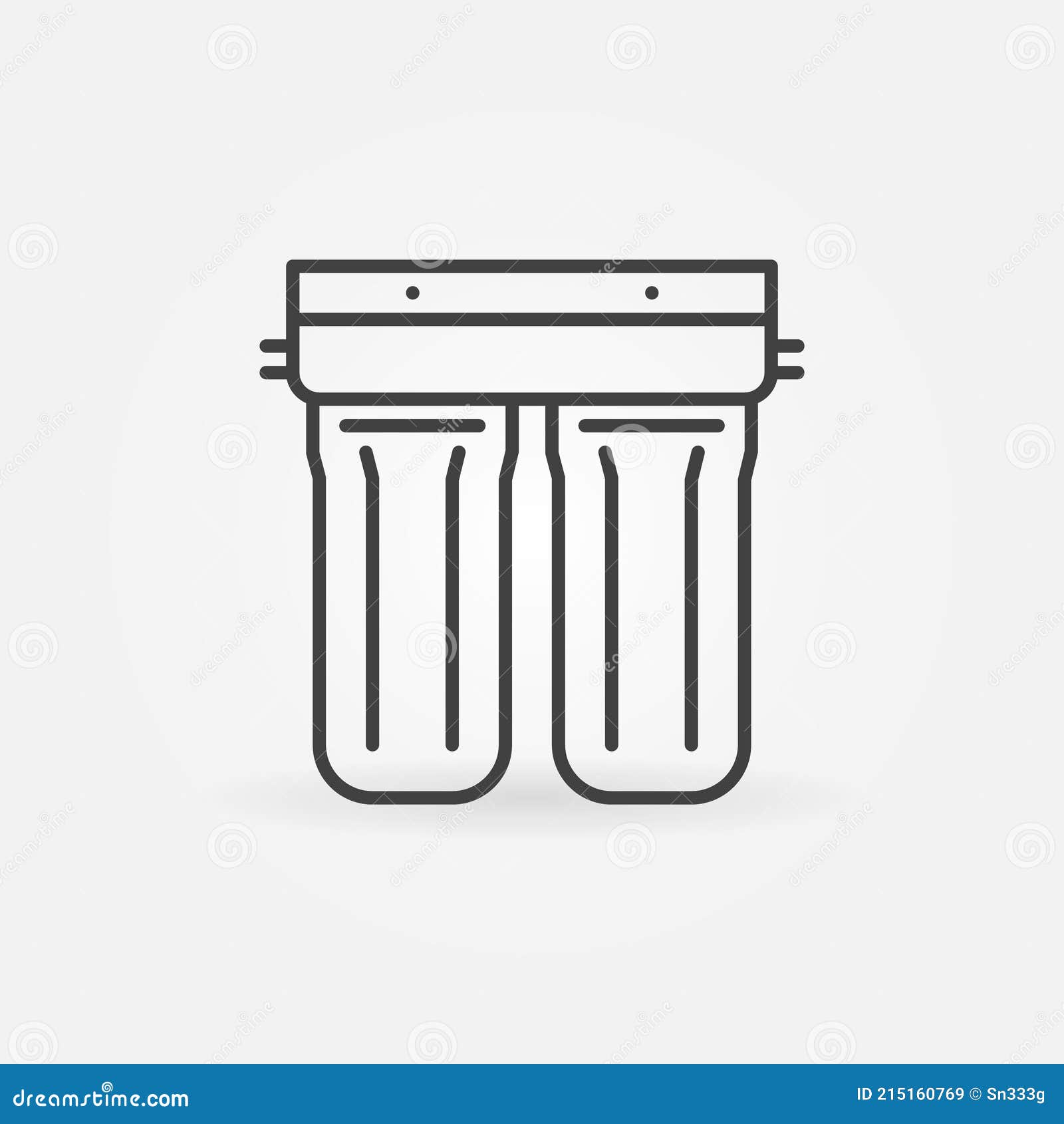 Main Line Water Filter Vector Concept Icon in Outline Style Stock ...