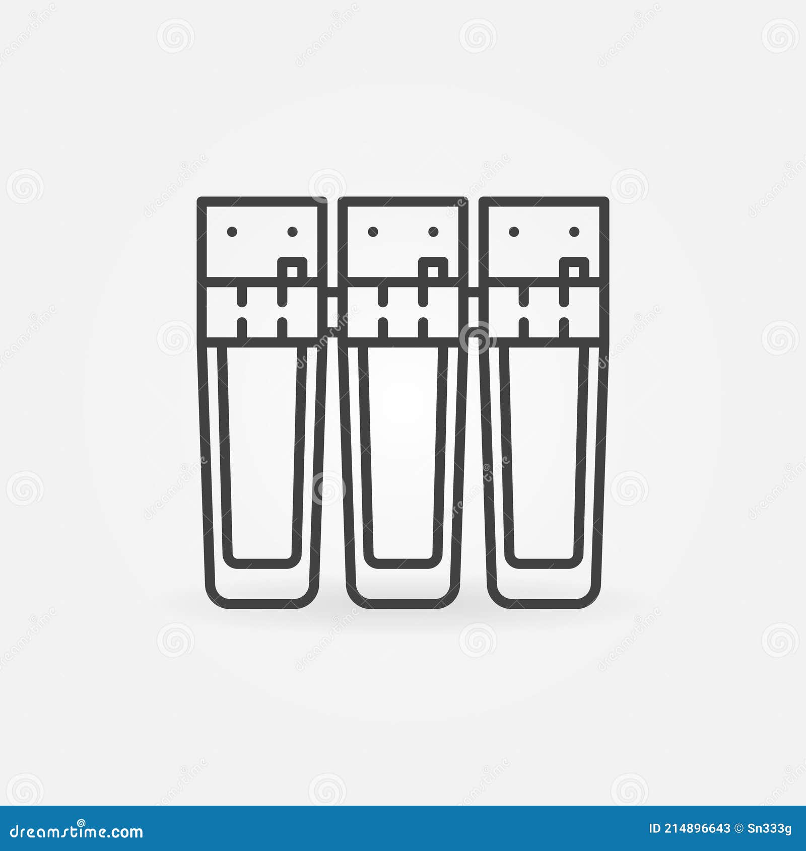 Main Line Water Filtration System Vector Icon or Symbol Stock Vector ...