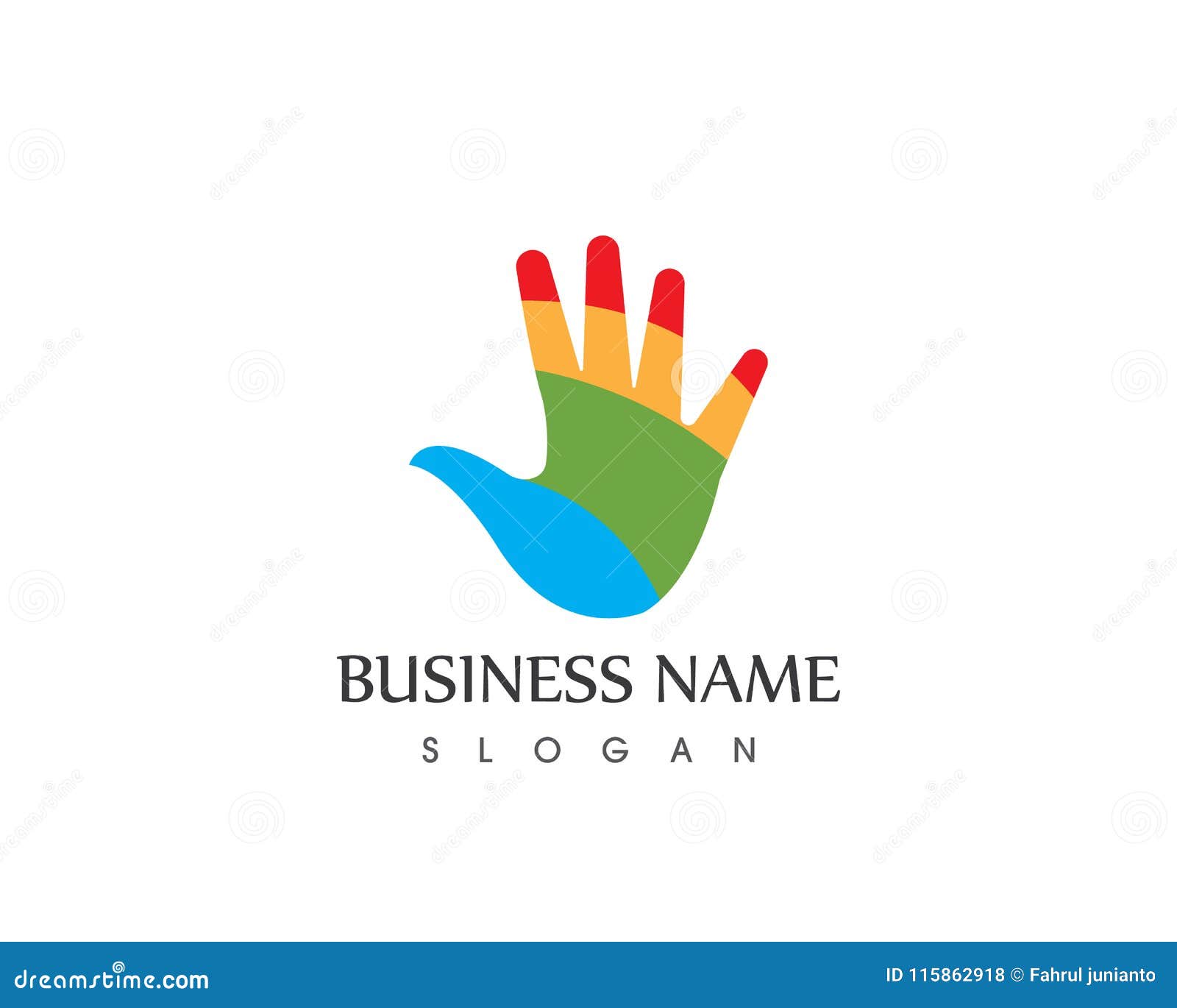 Main Logo Design Template illustration de vecteur. Illustration du ...