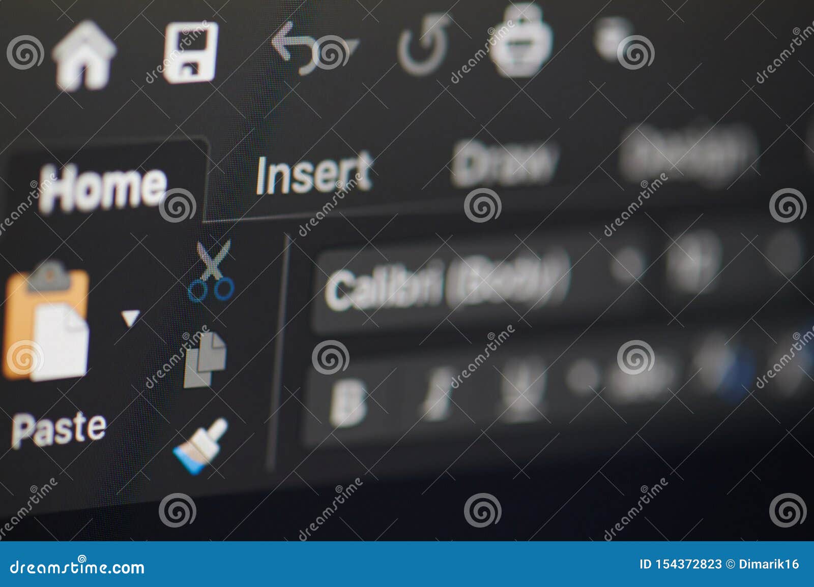 Main Menu of Microsoft Office Word Software Editorial Stock Photo ...