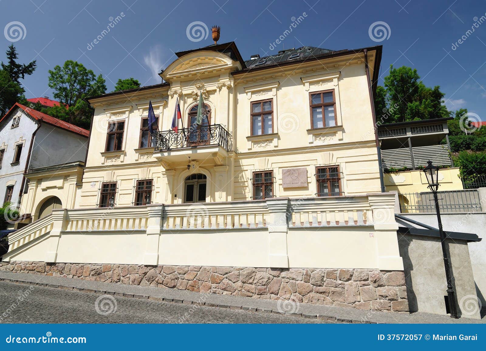 Main Mining Office in Banska Stock Image - Image of building, offices ...
