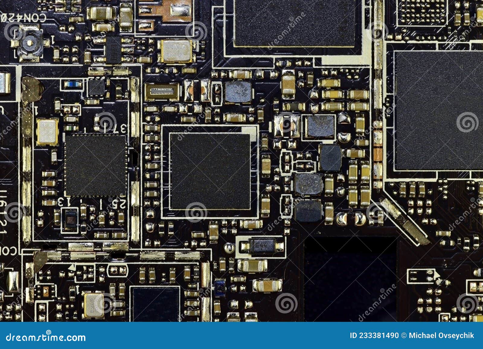 The Main Mounting Mother Board of the Tablet Stock Photo - Image of ...