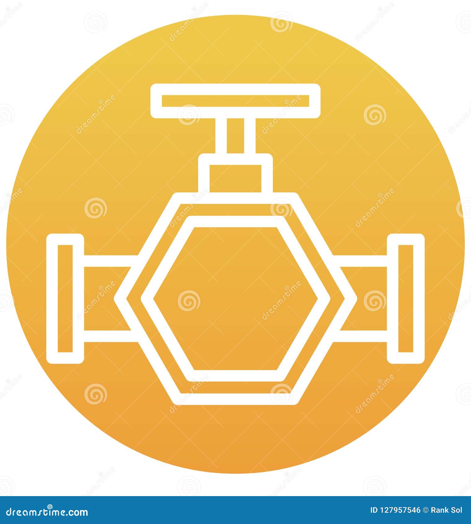 Main Pipeline, Pipe Valve, Vector Icon Can Be Easily Modified or Edit ...