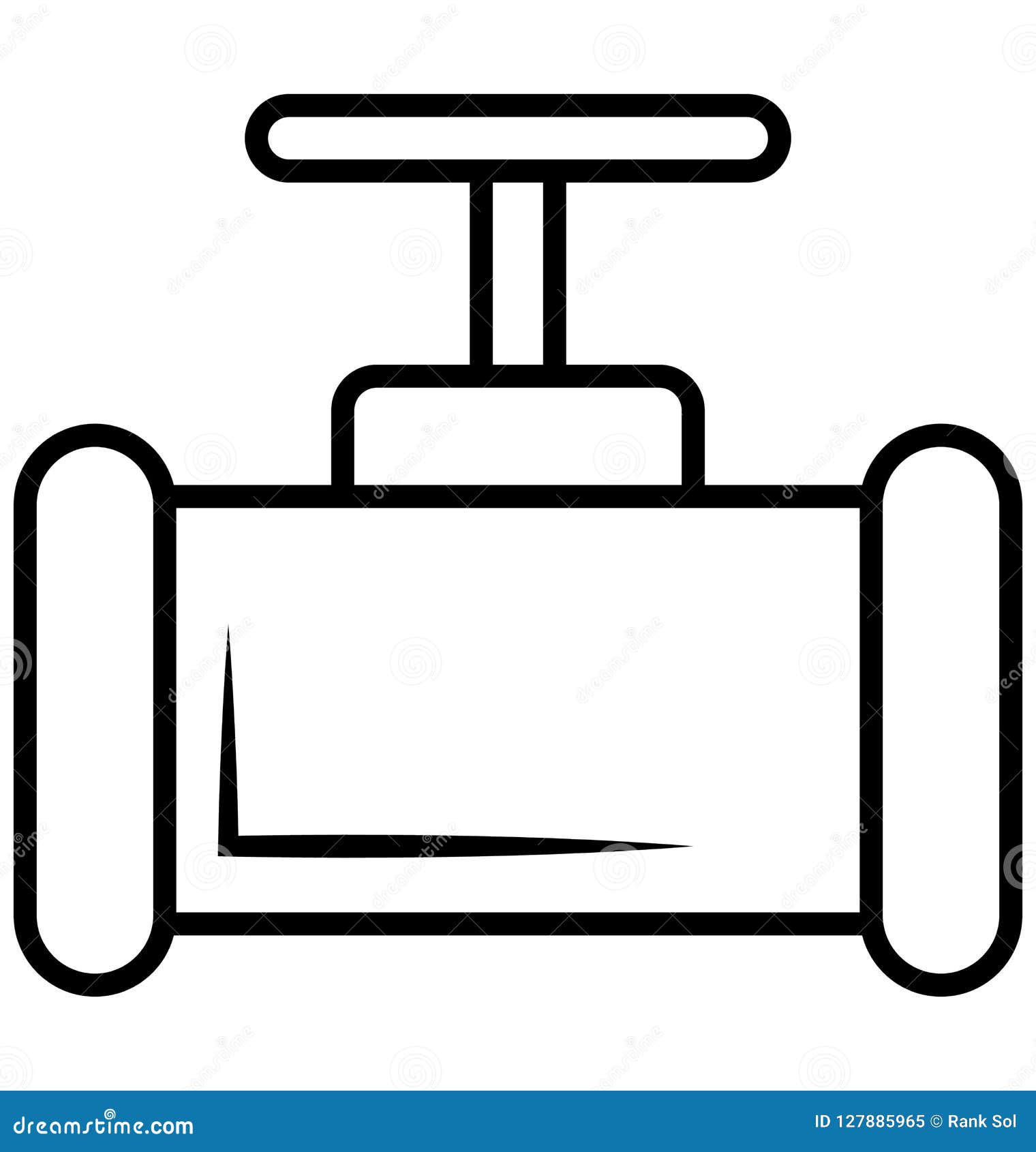 Main Pipeline, Pipe Valve, Vector Icon Can Be Easily Modified or Edit ...