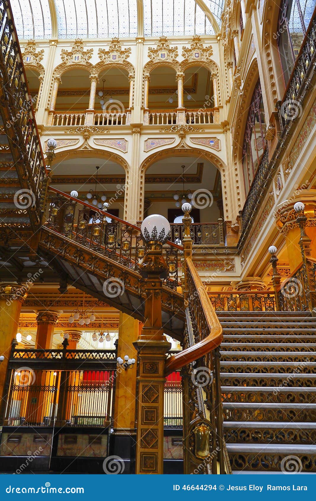 Baroque Building of the Main Post Office Mexico City I Stock Photo ...