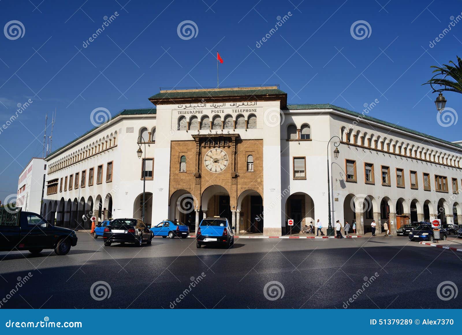 The Main Post Office in Rabat, Morocco Stock Image - Image of exterior ...