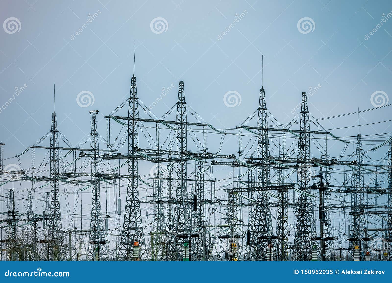 Main Power Plant Energy Ideas and Energy Saving. Stock Image - Image of ...