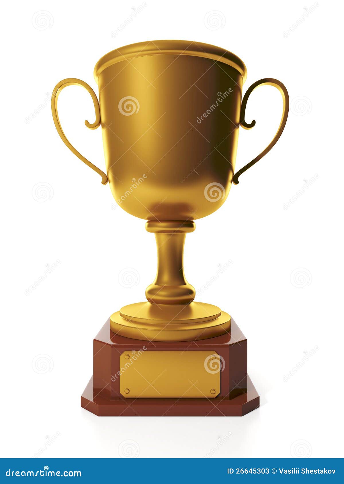 Main prize. Big Gold Cup stock illustration. Illustration of award ...