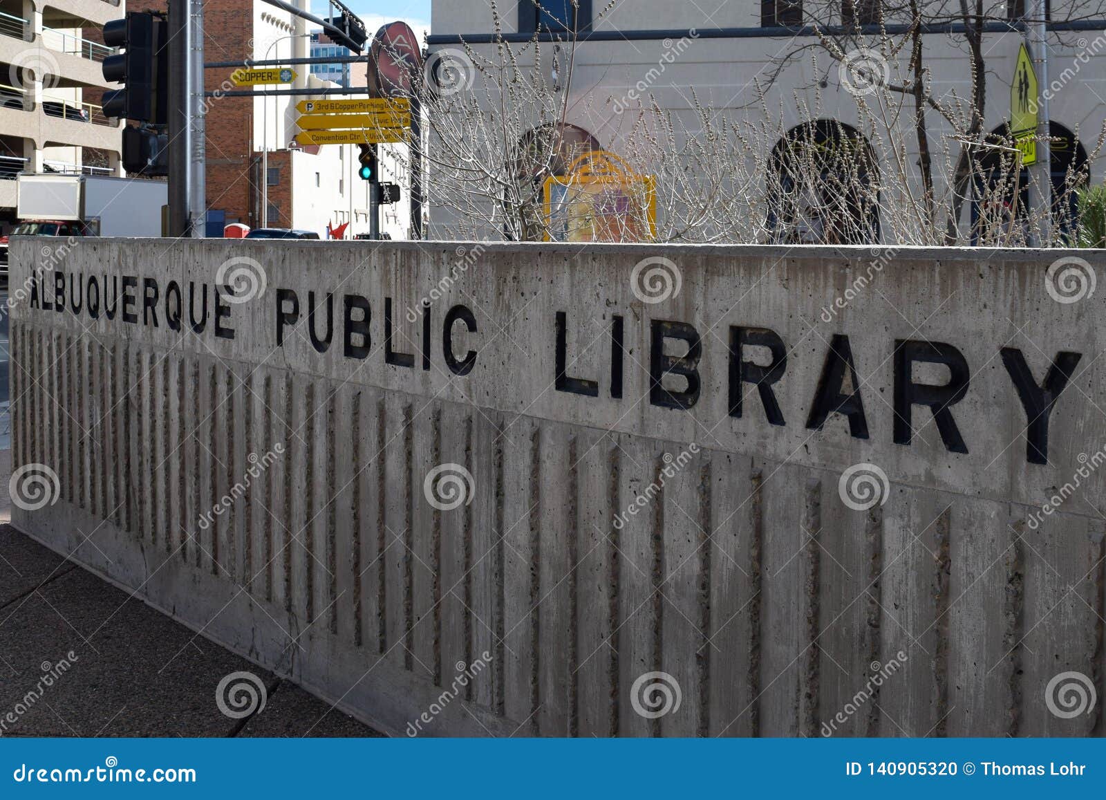 The Main Public Library in Downtown Albuquerque New Mexico Stock Photo ...