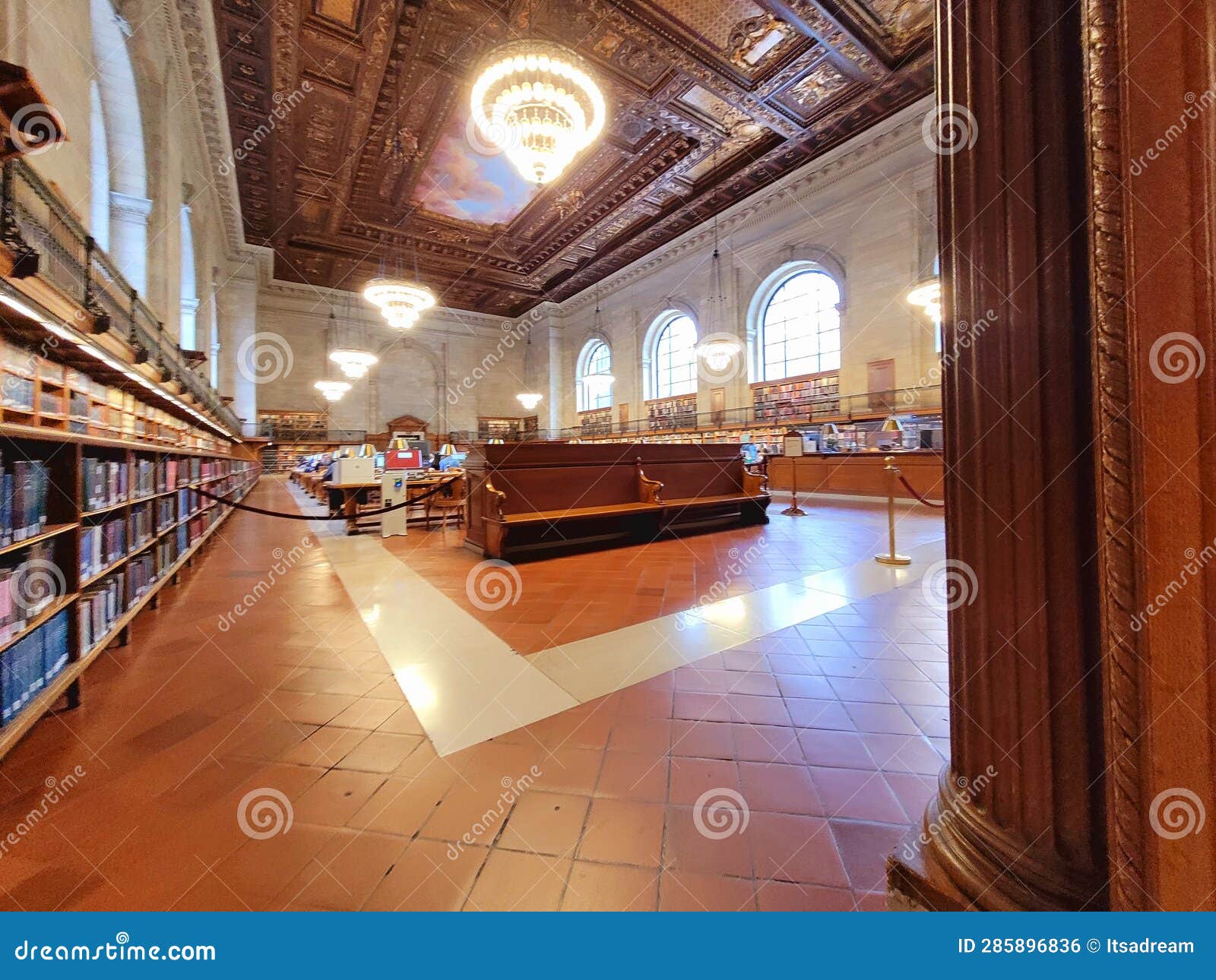 Main Public Library, New York Editorial Photo - Image of property ...