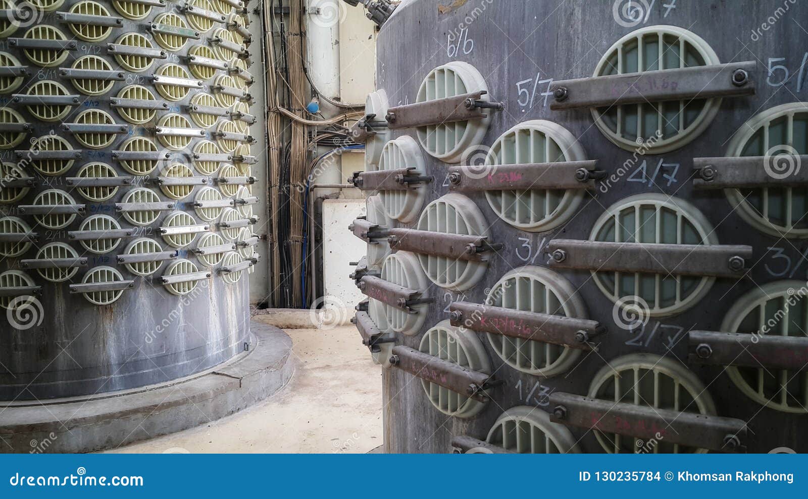 Main Pulp Filter Tank in Pulp and Paper Industial Stock Photo - Image ...