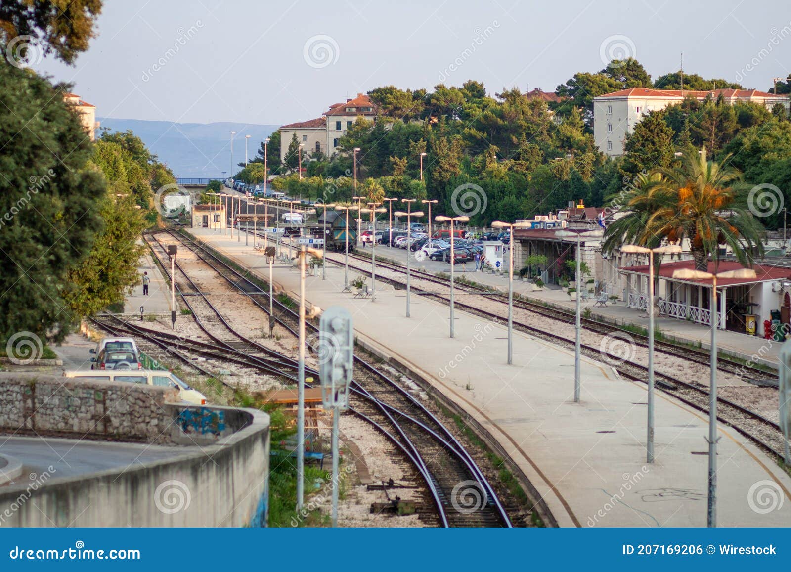 Main Railway Starion in Split, Croatia Stock Photo - Image of platform ...