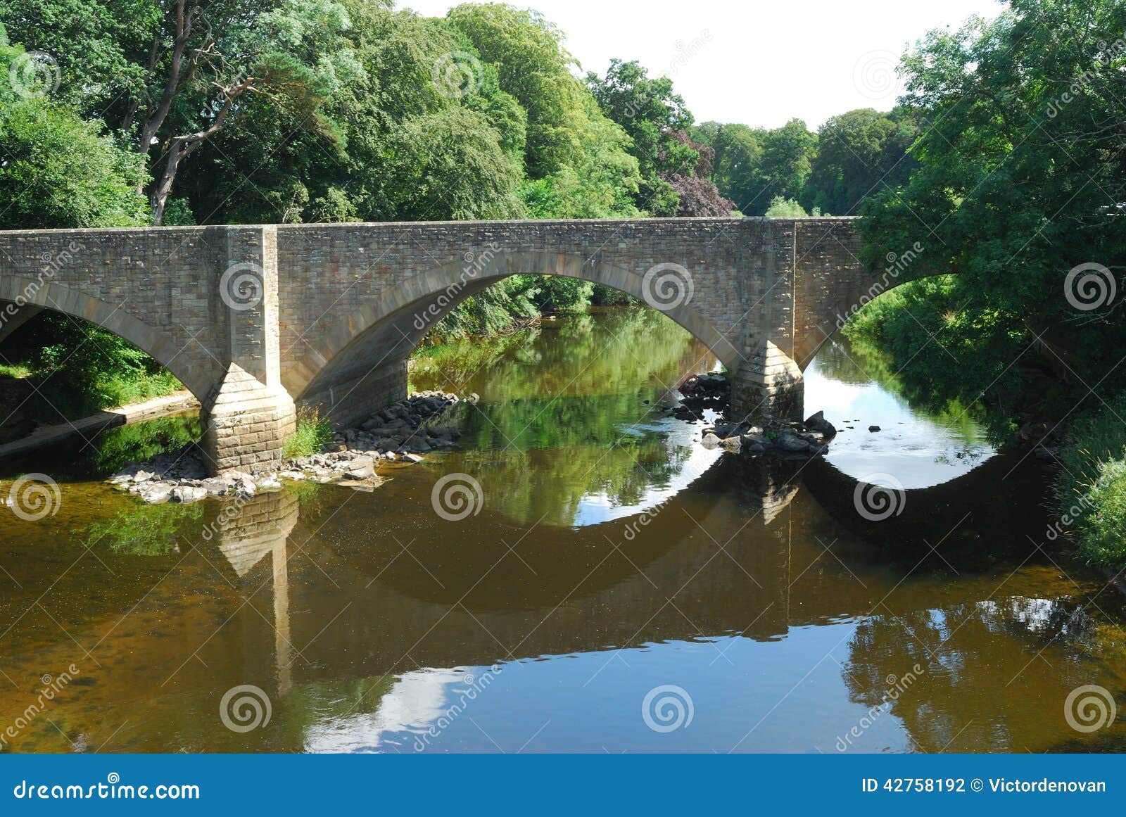 Main Road Bridge Over River Teviot Stock Photo - Image of landmark ...