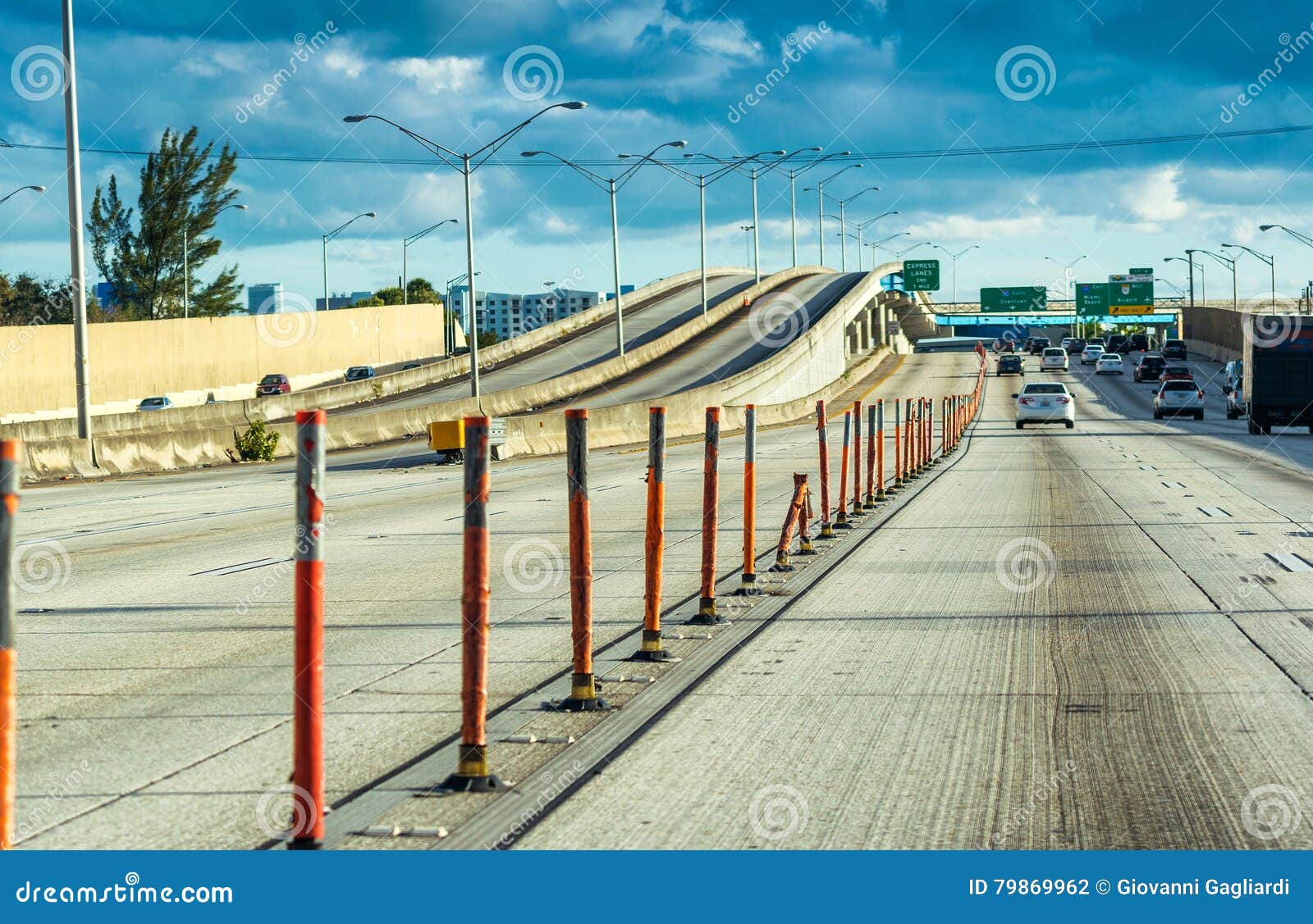 Main Roads of Miami, Florida Stock Photo - Image of miami, florida ...