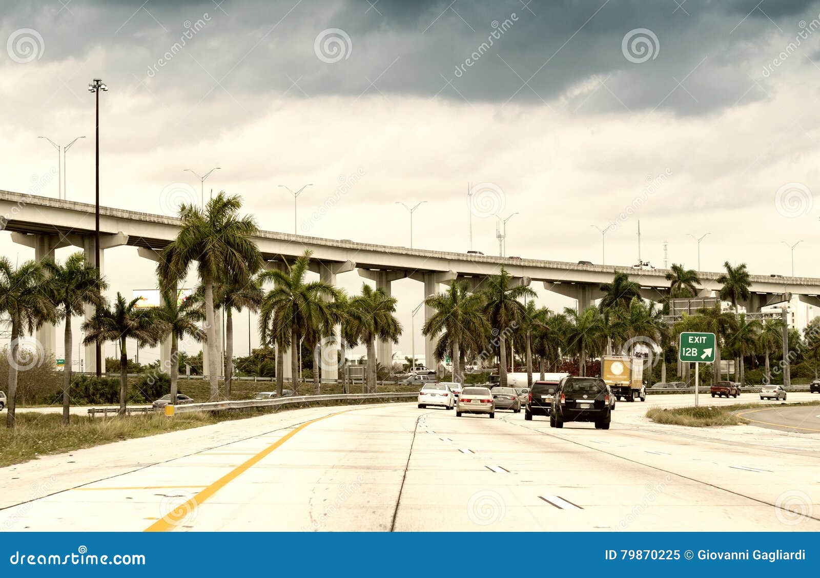Main Roads of Miami, Florida Stock Image - Image of view, skyline: 79870225