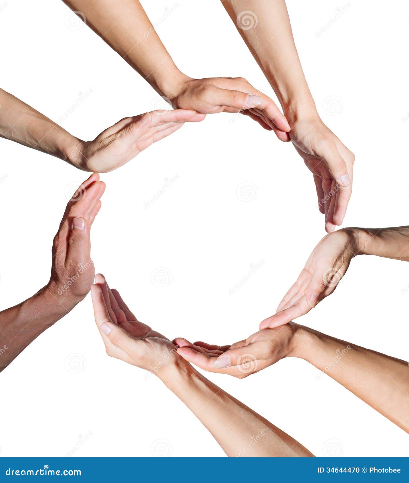 Main ronde photo stock. Image du signe, diversité, paix - 34644470