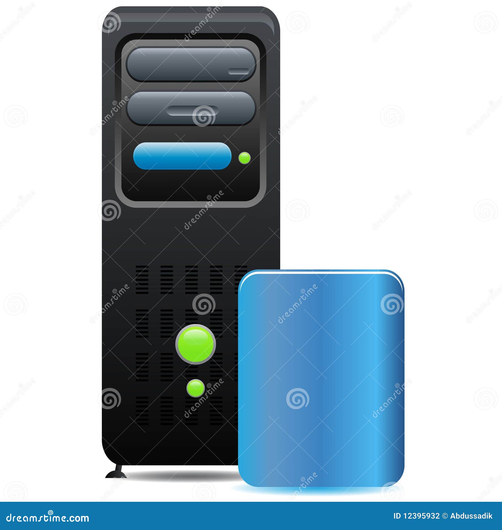 Main server stock vector. Illustration of provider, icon - 12395932