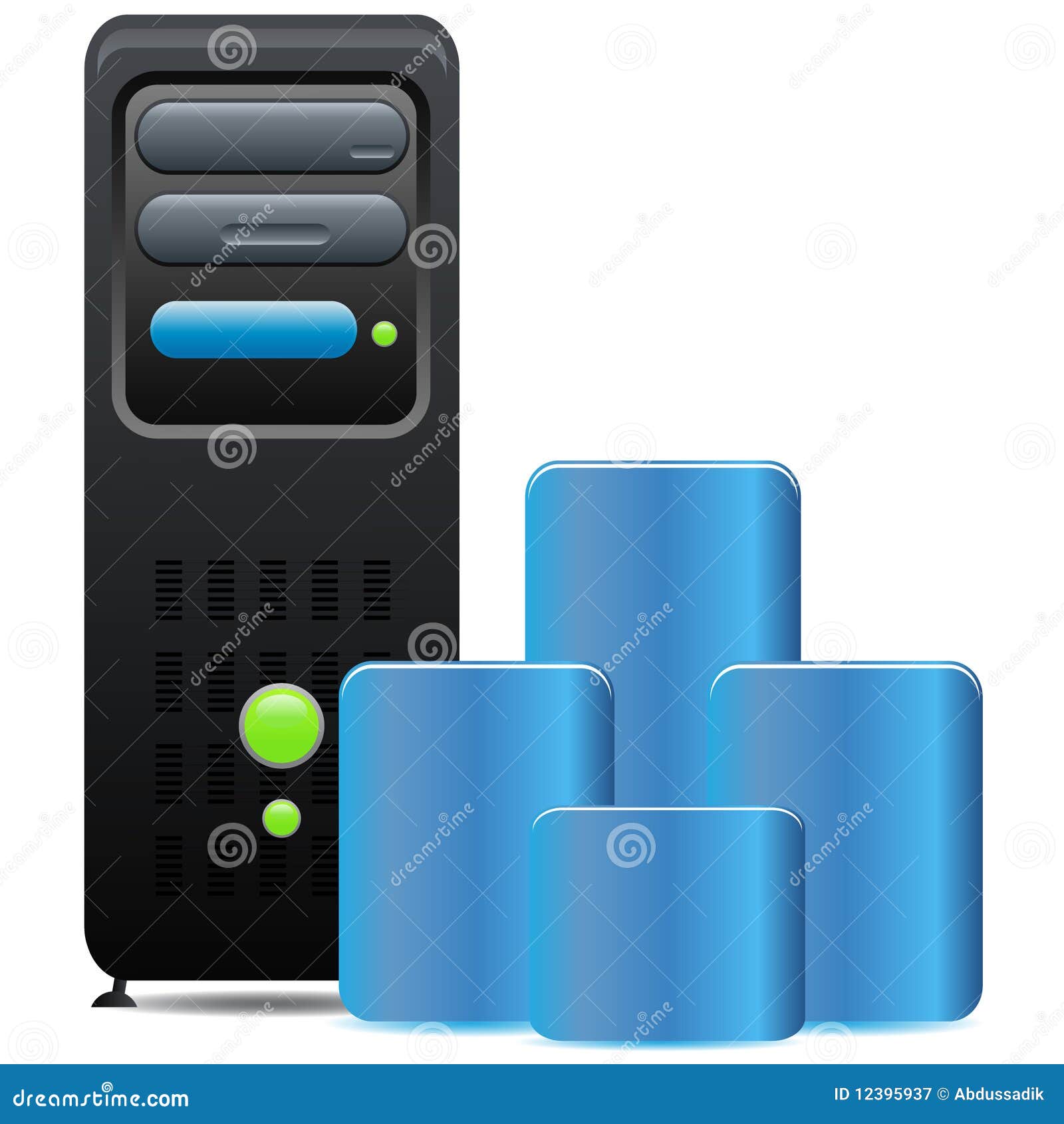 Main server stock illustration. Illustration of server - 12395937