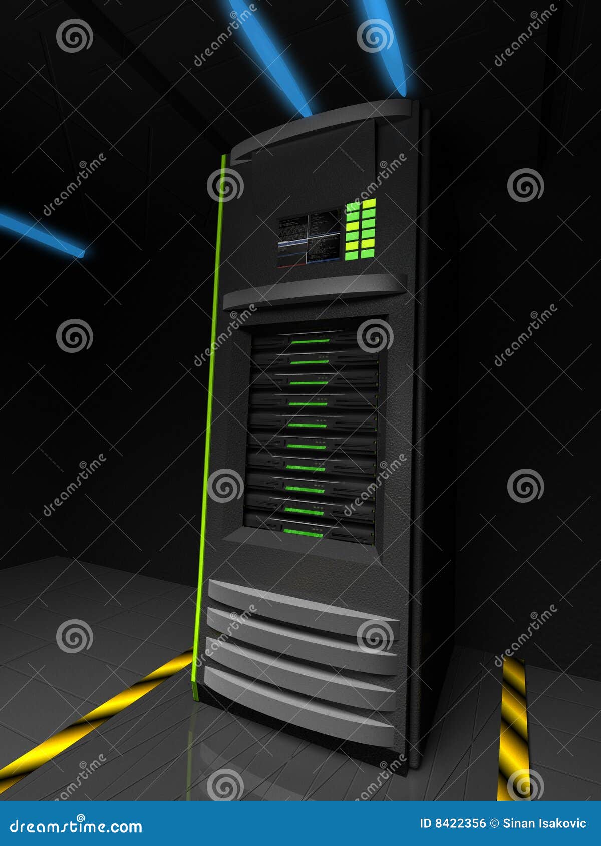Main server stock illustration. Illustration of high, line - 8422356