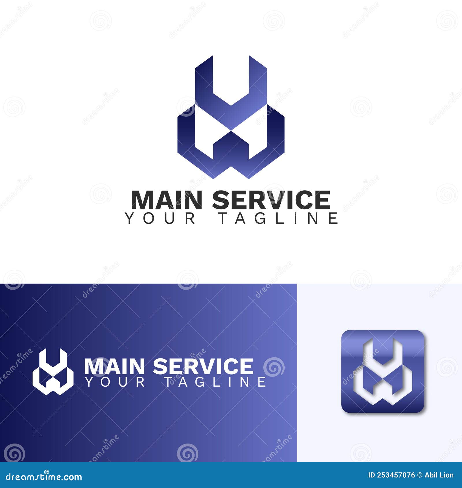 Main Service Logo Vector Illustration Stock Vector - Illustration of ...