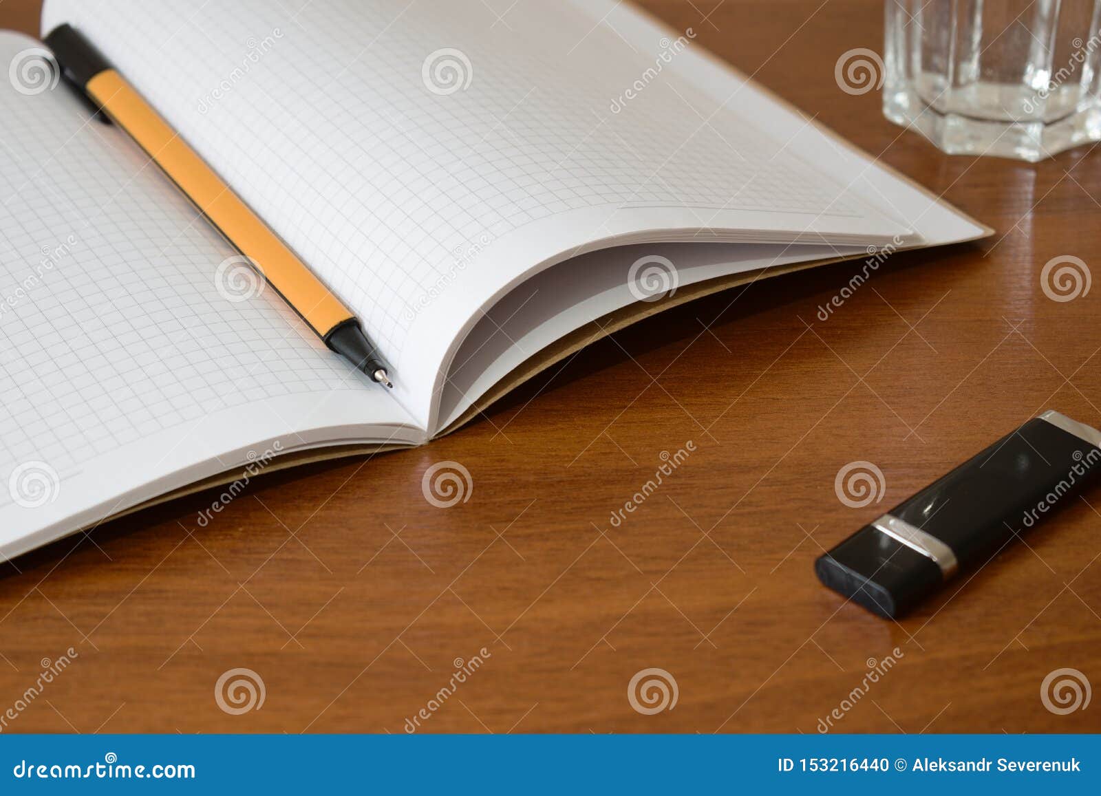 Notebook and Pen for Writing Notes or Education. Stock Photo - Image of ...