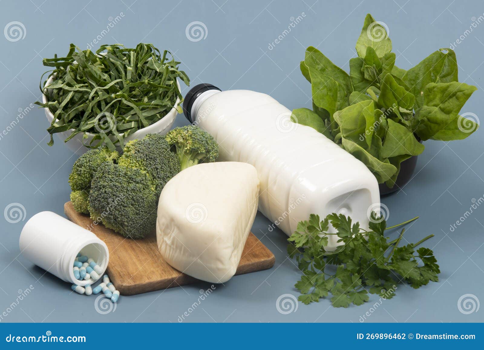 Main Sources of Calcium for the Body To Help Fight Osteoporosis Stock ...