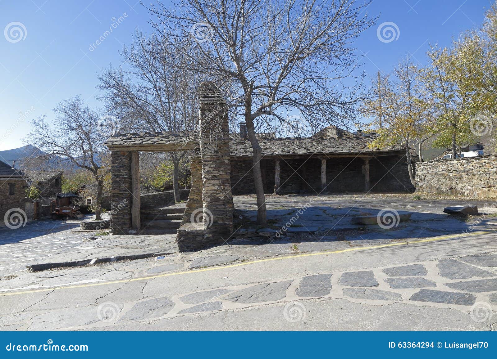 Main Square of Campillo De Ranas Stock Photo - Image of square, spain ...