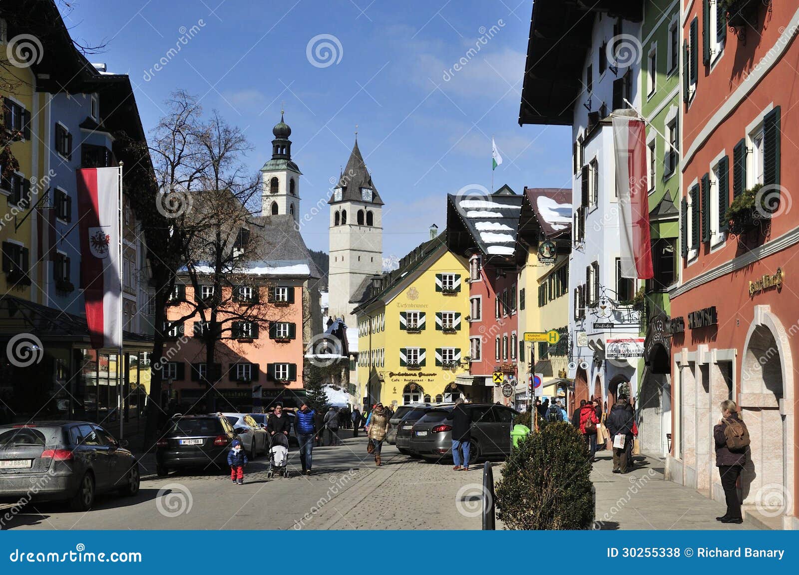 Kitzbuhel editorial stock photo. Image of church, liebfrauenkirche ...
