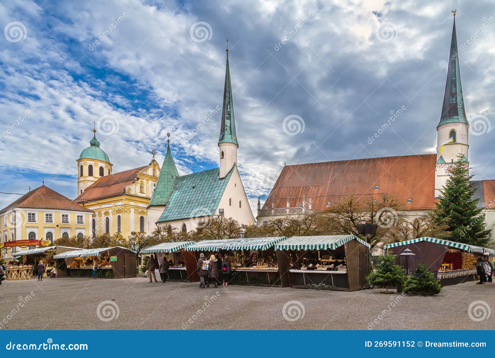Main Square, Altotting, Germany Editorial Photography - Image of ...