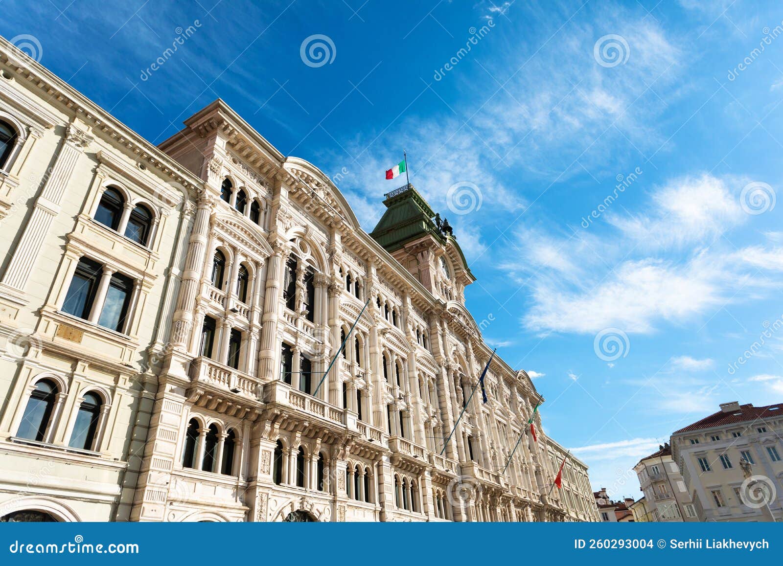 Unity of Italy Square in Trieste, Italy Editorial Stock Image - Image ...