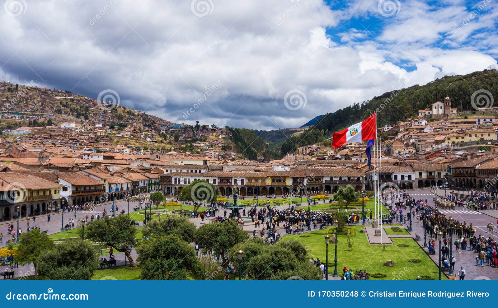 Main Square of Cusco in Peru Editorial Stock Photo - Image of america ...