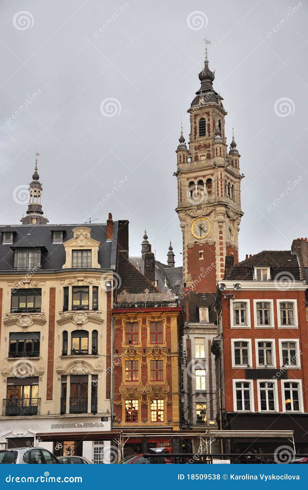 Main Square in Lille, France Stock Photo - Image of museum, 2004: 18509538