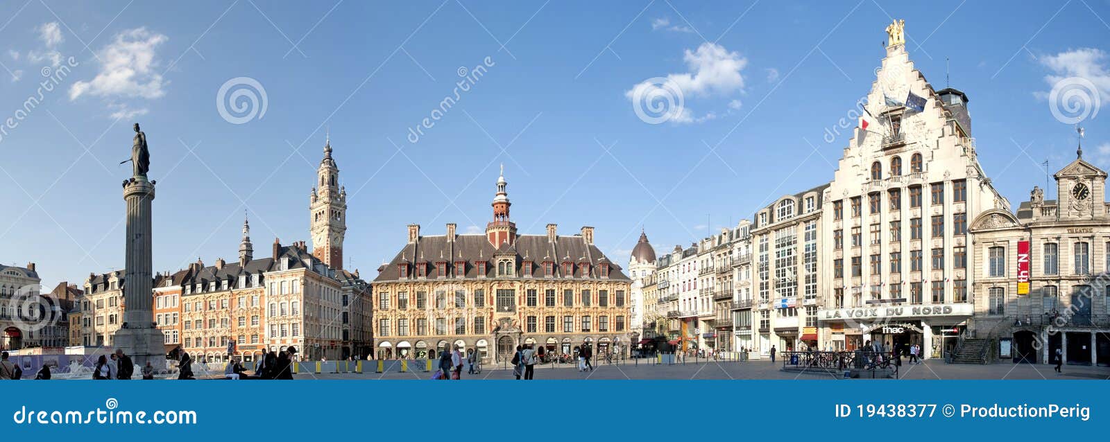Main Square of Lille, France Editorial Photography - Image of chamber ...