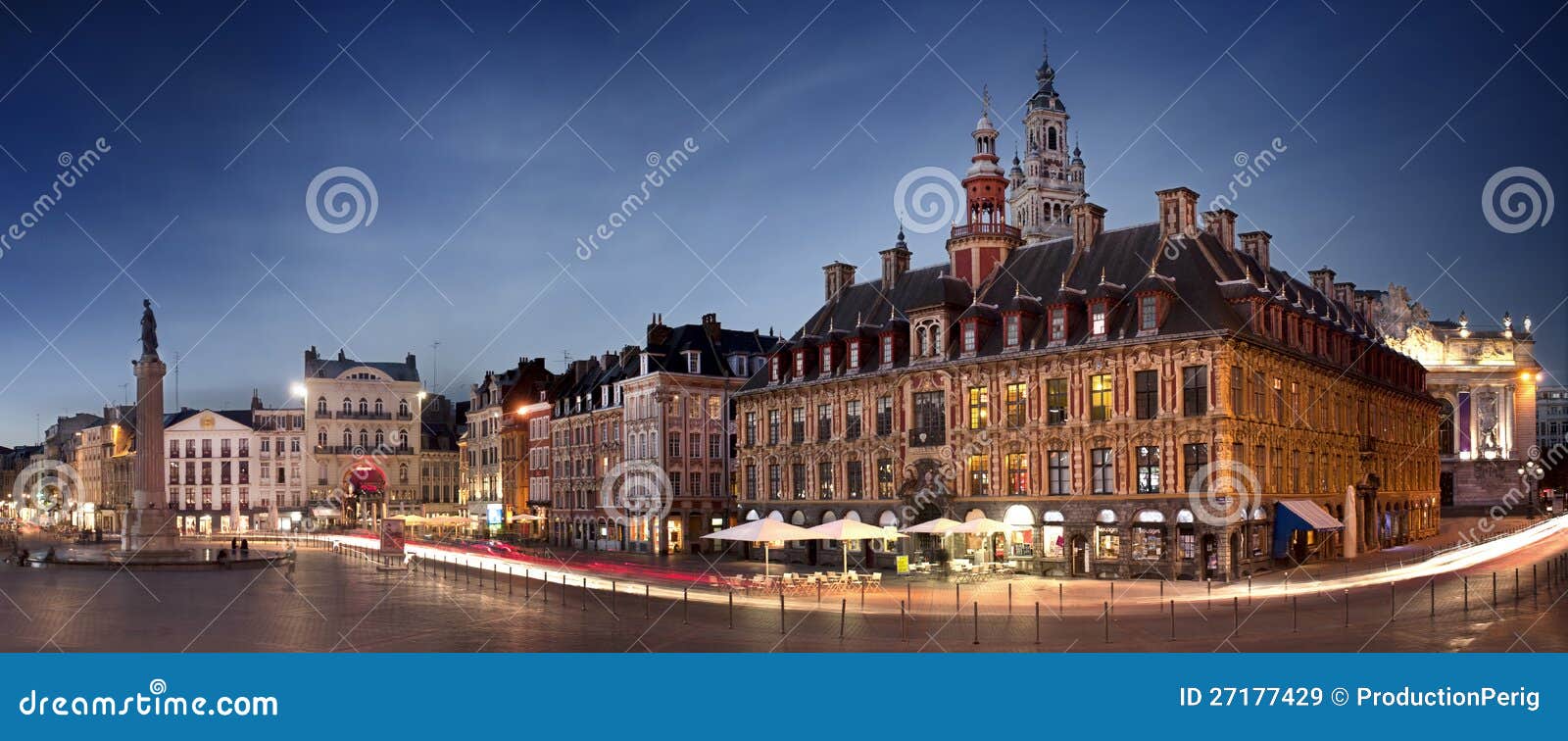 Main Square of Lille, France Editorial Stock Image - Image of angle ...