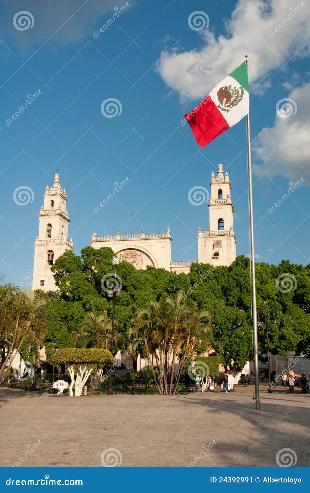 Main Square of Merida (Mexico) Stock Image - Image of cityscape, centro ...