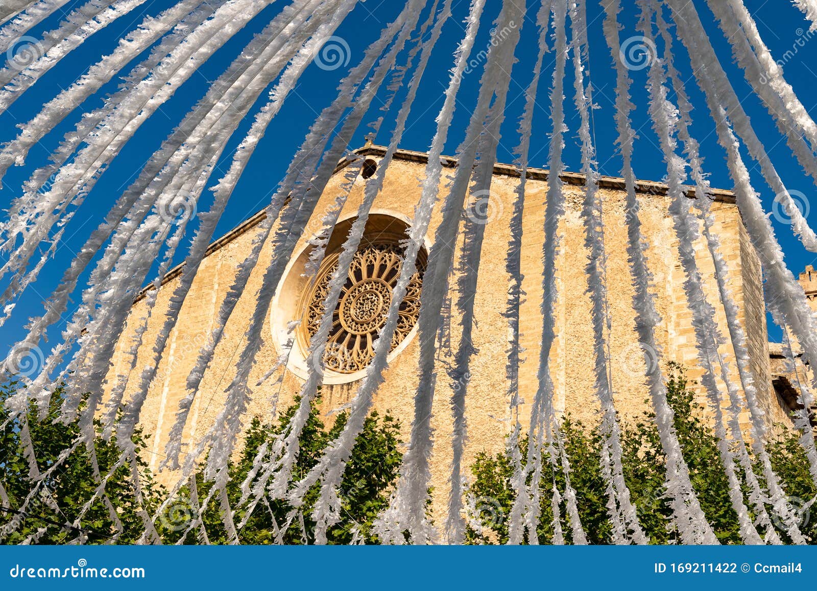 The Main Square of Pollenca Stock Photo - Image of medieval, majorca ...