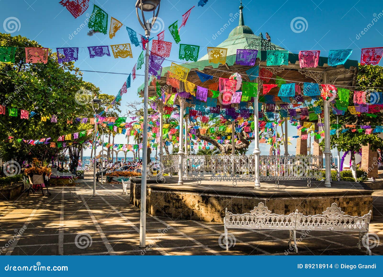 Main Square - Puerto Vallarta, Jalisco, Mexico Stock Photo - Image of ...