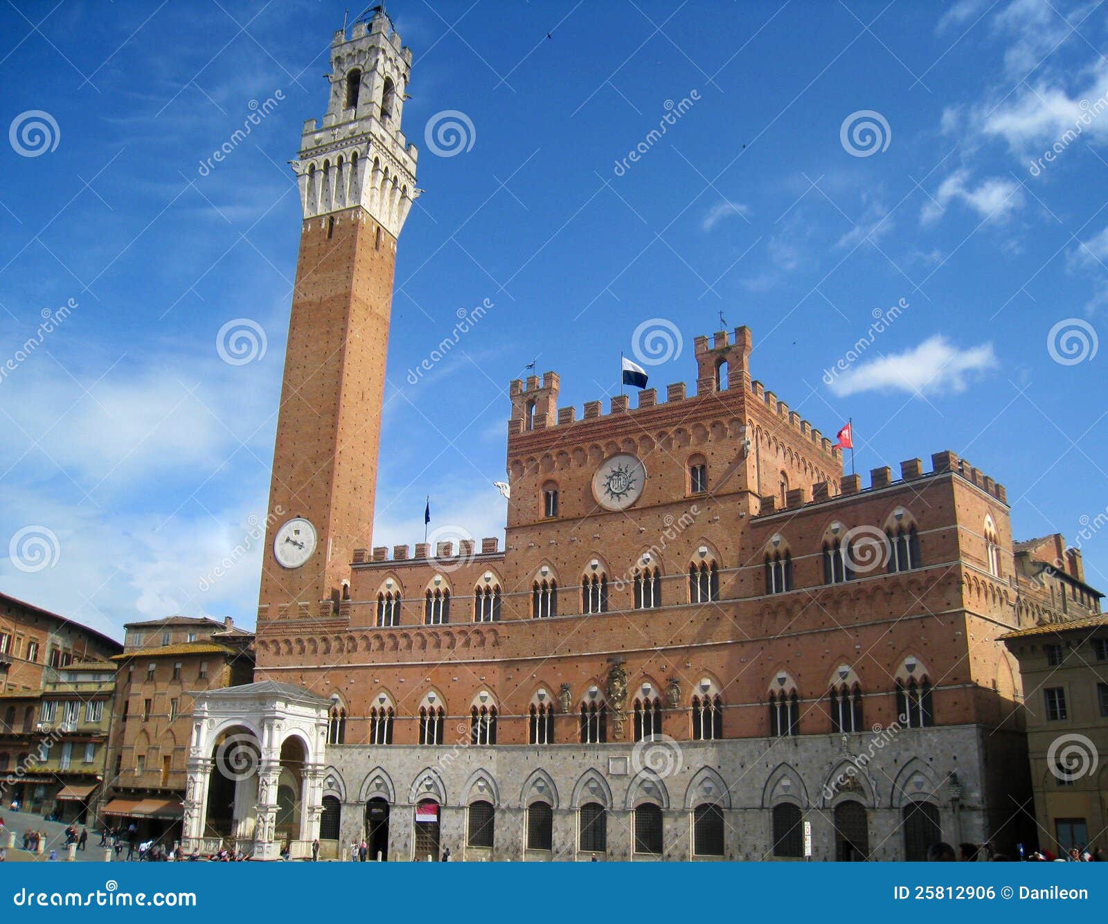 Main Square of Siena Italy. Stock Photo - Image of piazza, culture ...