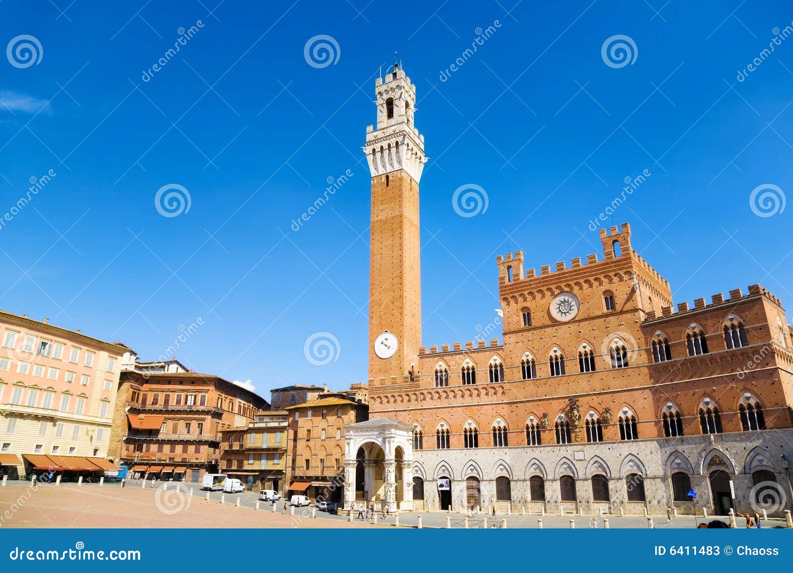 Main square of Siena Italy stock image. Image of summer - 6411483