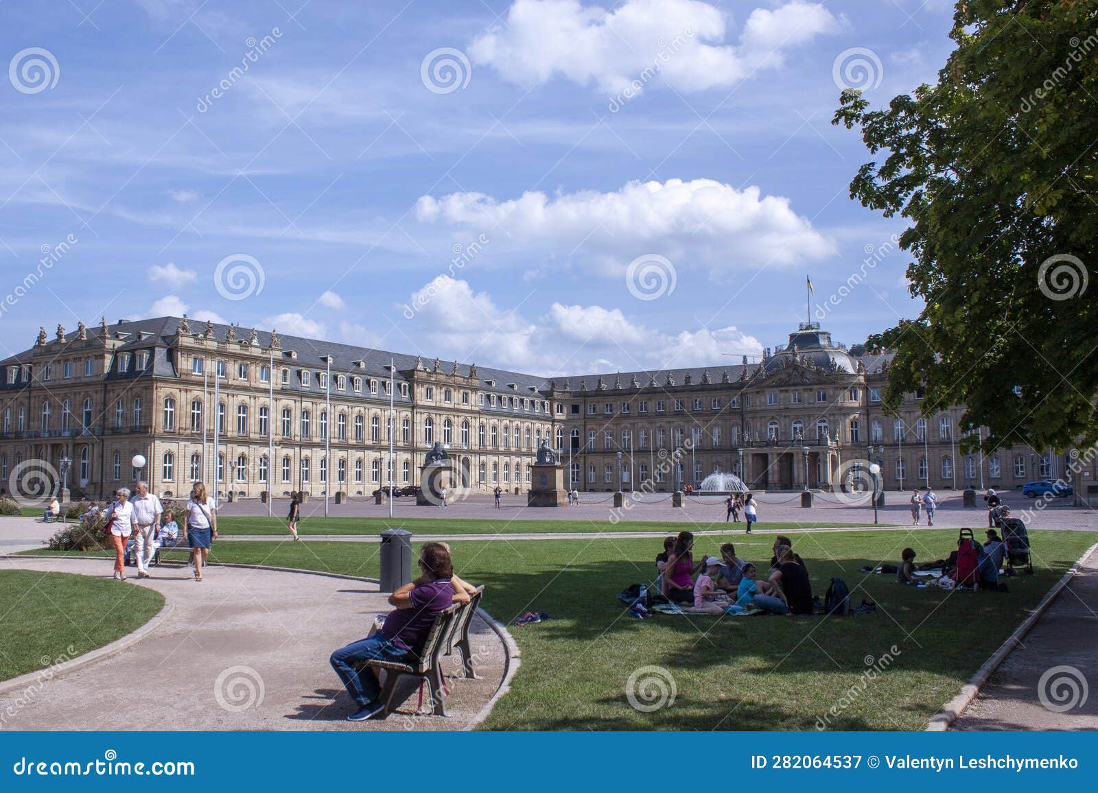 On the Main Square Stuttgart. always Many People Editorial Photography ...